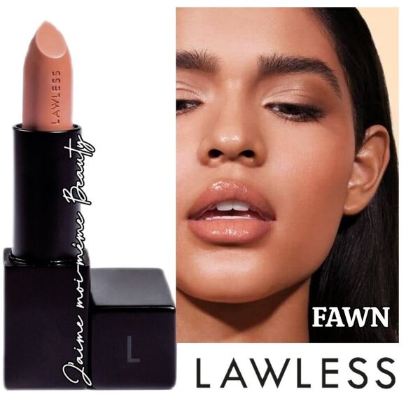 LAWLESS | Makeup | Lawless Luxe Satincream Plumping Lipstick Fawn ...